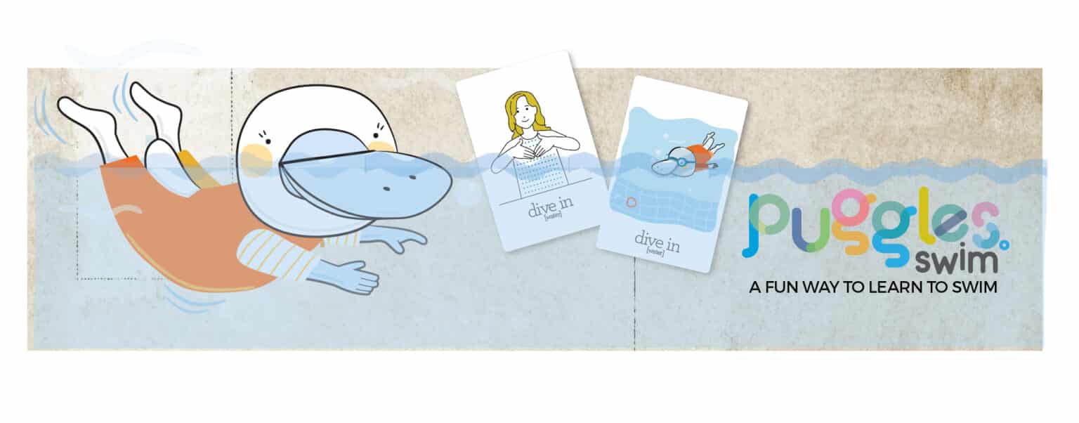 Shop Puggles Swim Auslan Flashcards