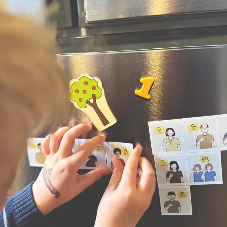 Buy Auslan Laminated Numbers Poster